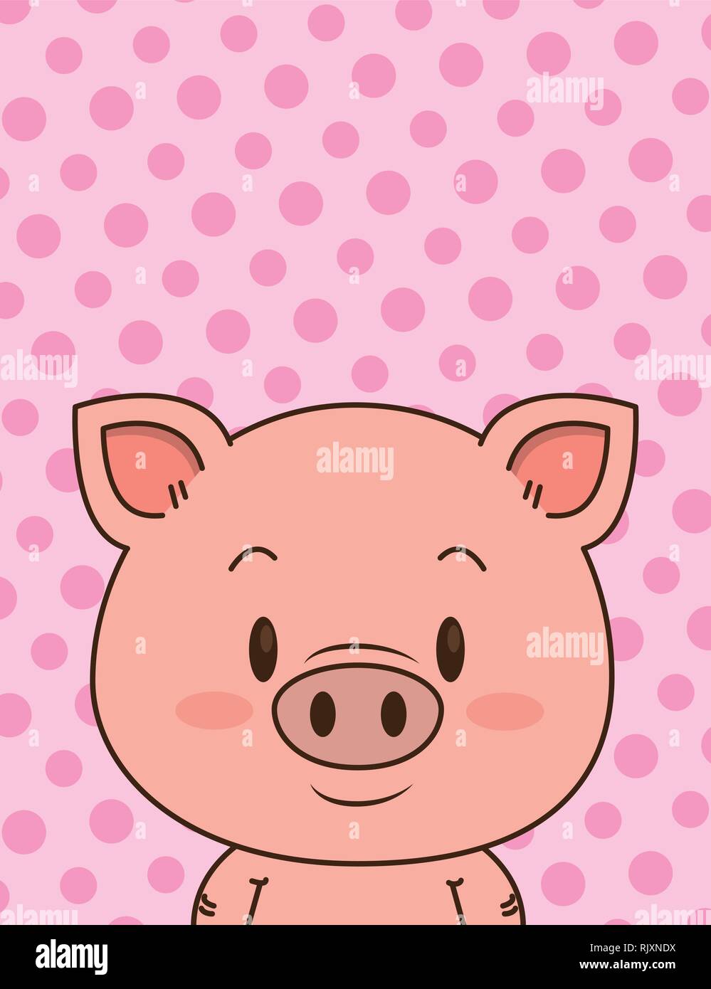 cute little pig character Stock Vector Image & Art - Alamy