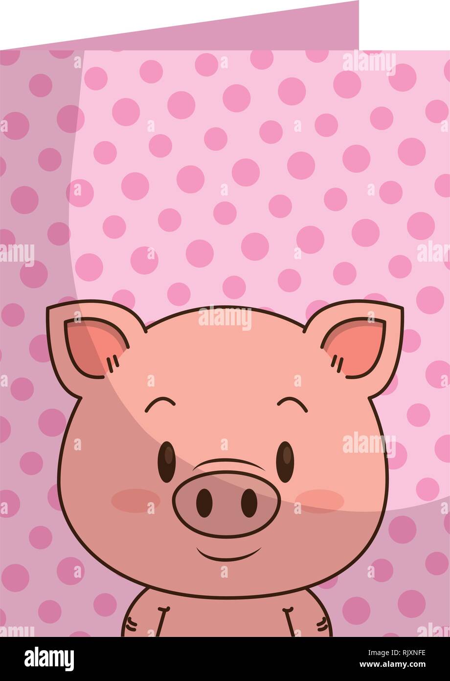 cute little pig character Stock Vector Image & Art - Alamy