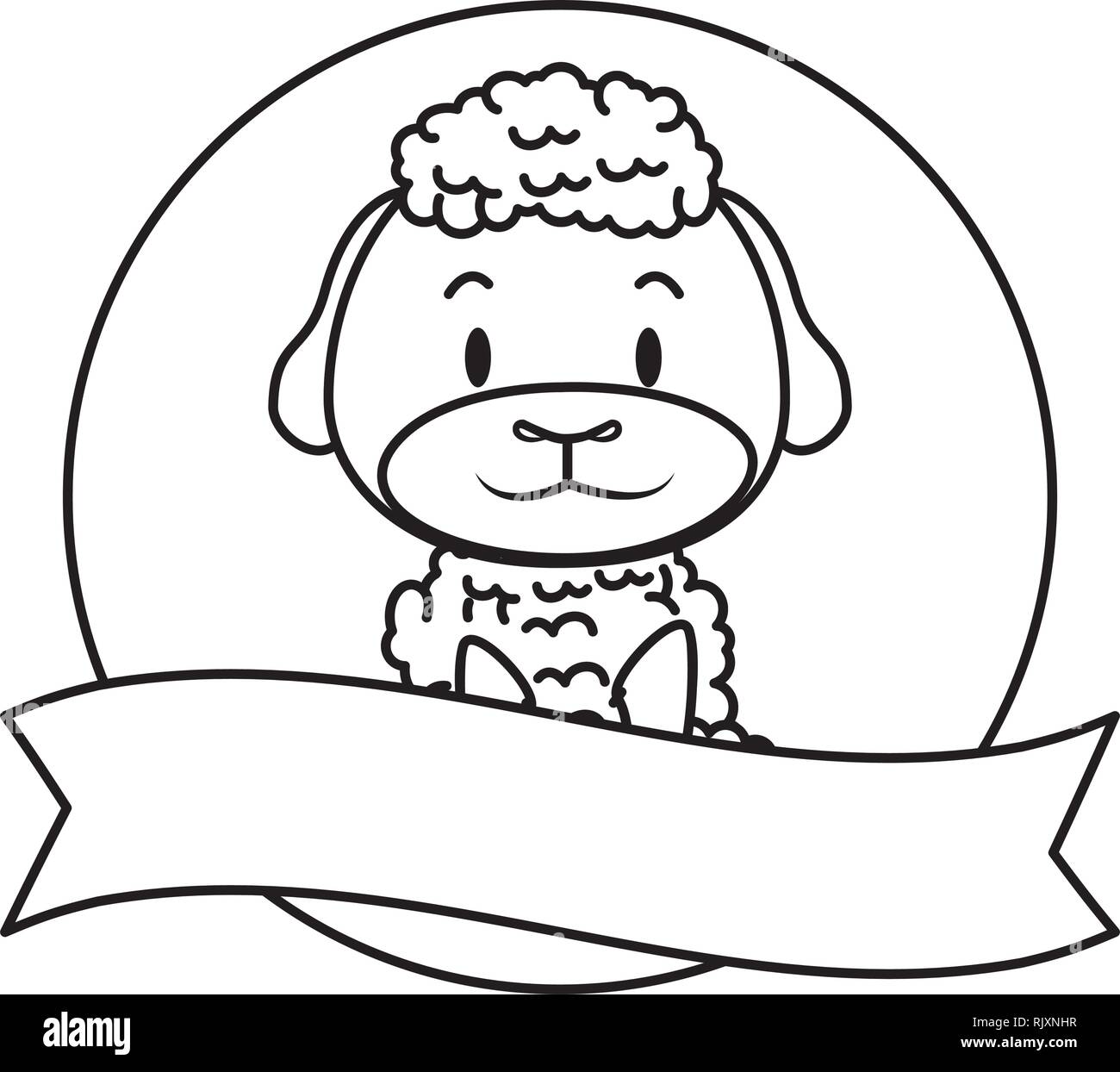 cute little sheep character Stock Vector Image & Art - Alamy
