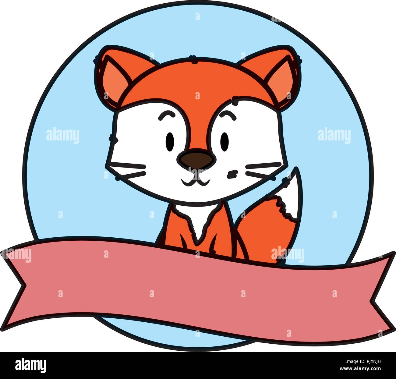 cute little fox character Stock Vector Image & Art - Alamy