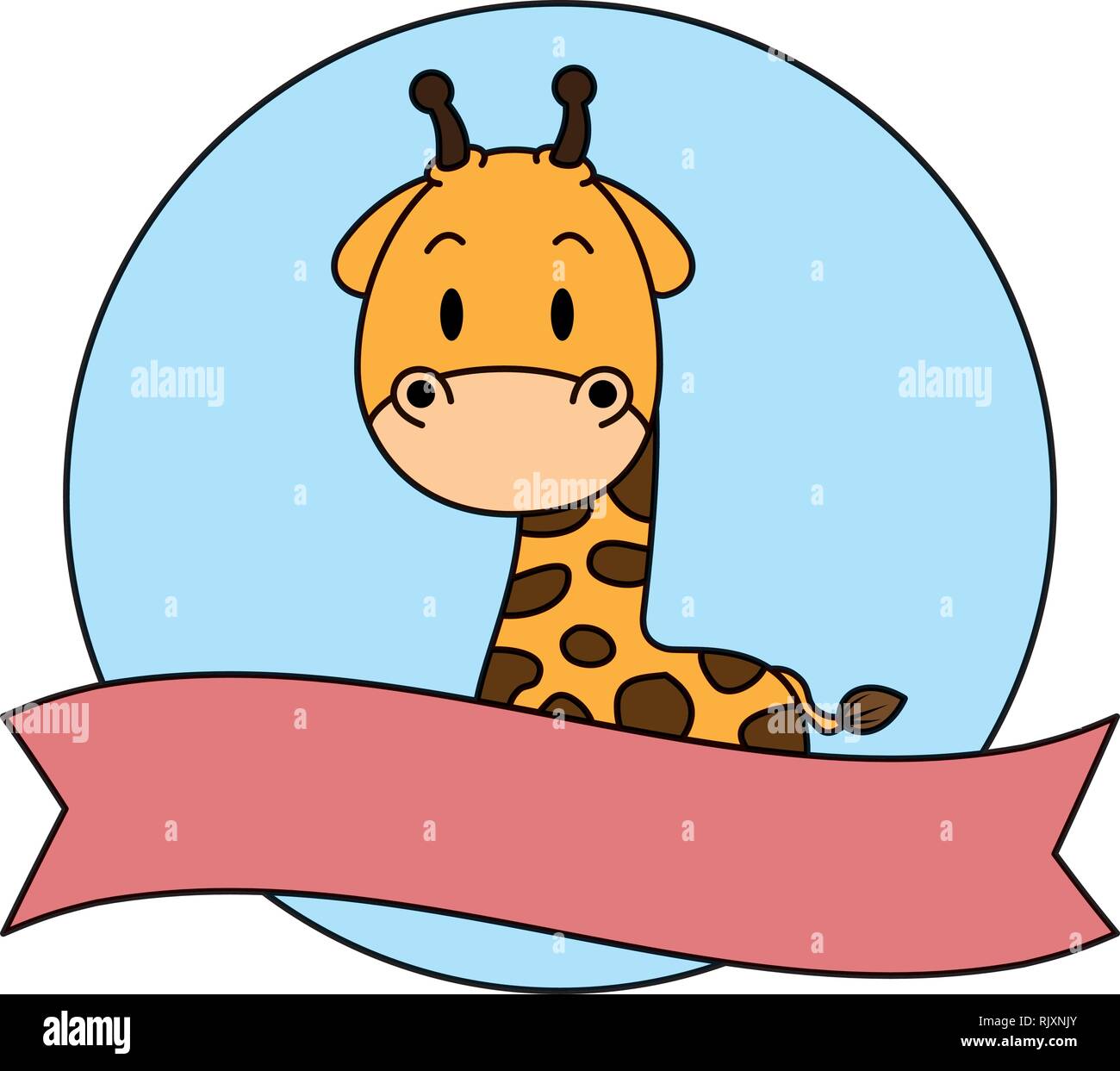 cute little giraffe character Stock Vector Image & Art - Alamy