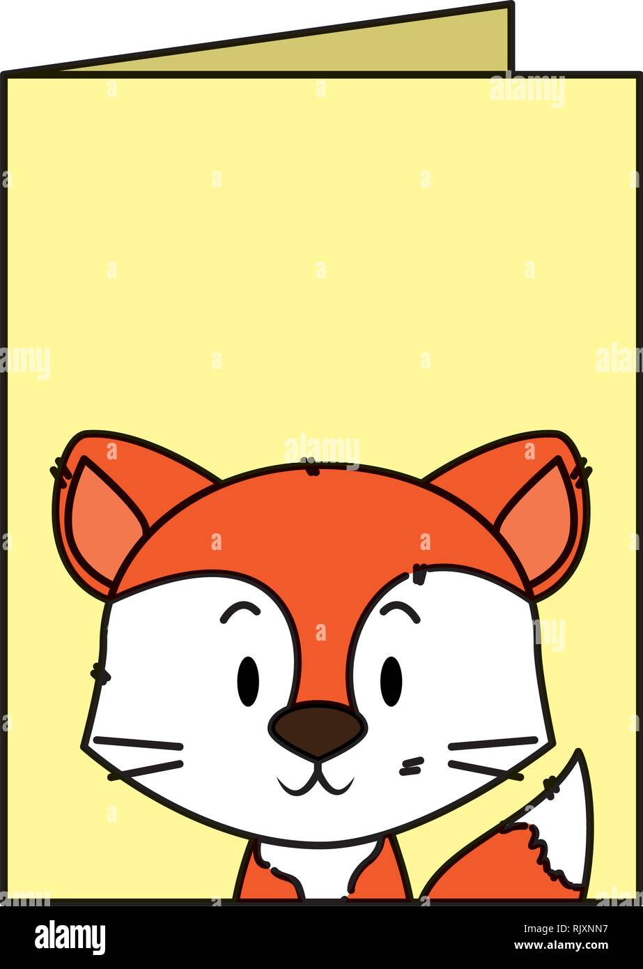 cute little fox character Stock Vector Image & Art - Alamy