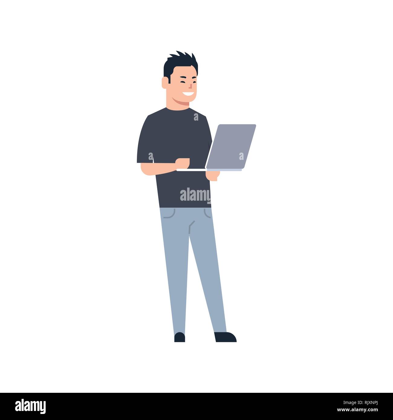 Chinese student laptop Stock Vector Images - Alamy
