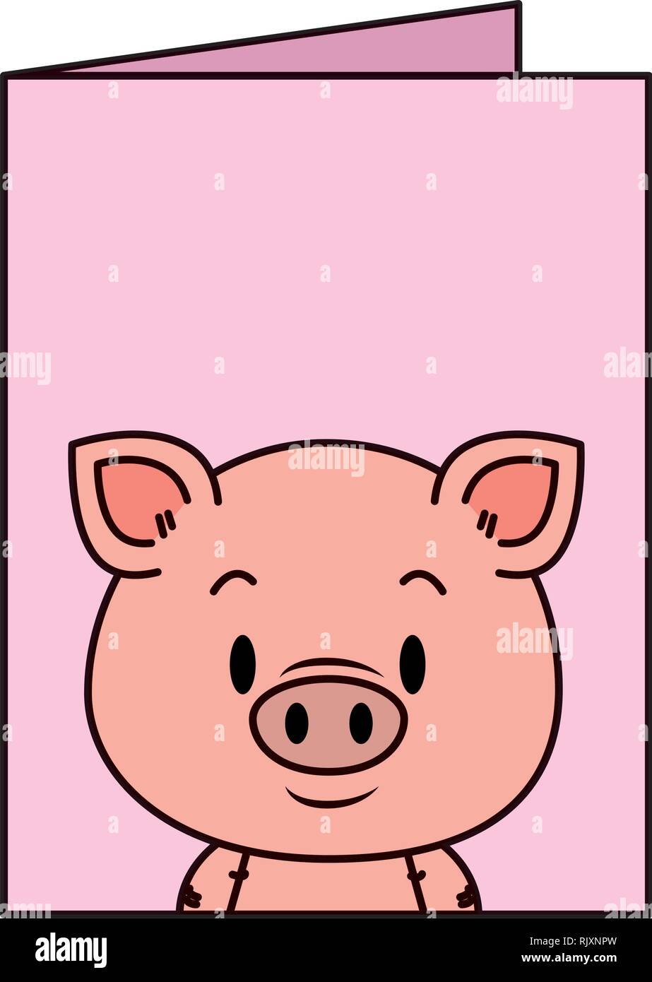 cute little pig character Stock Vector Image & Art - Alamy