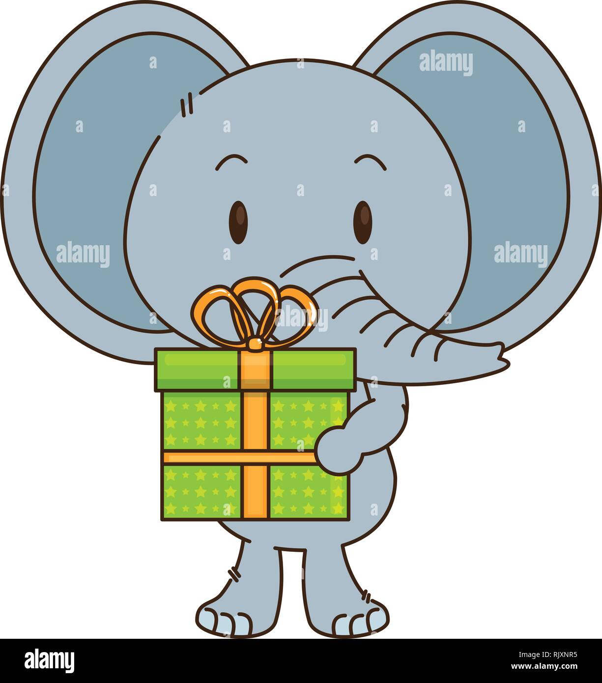 cute little elephant character Stock Vector Image & Art - Alamy