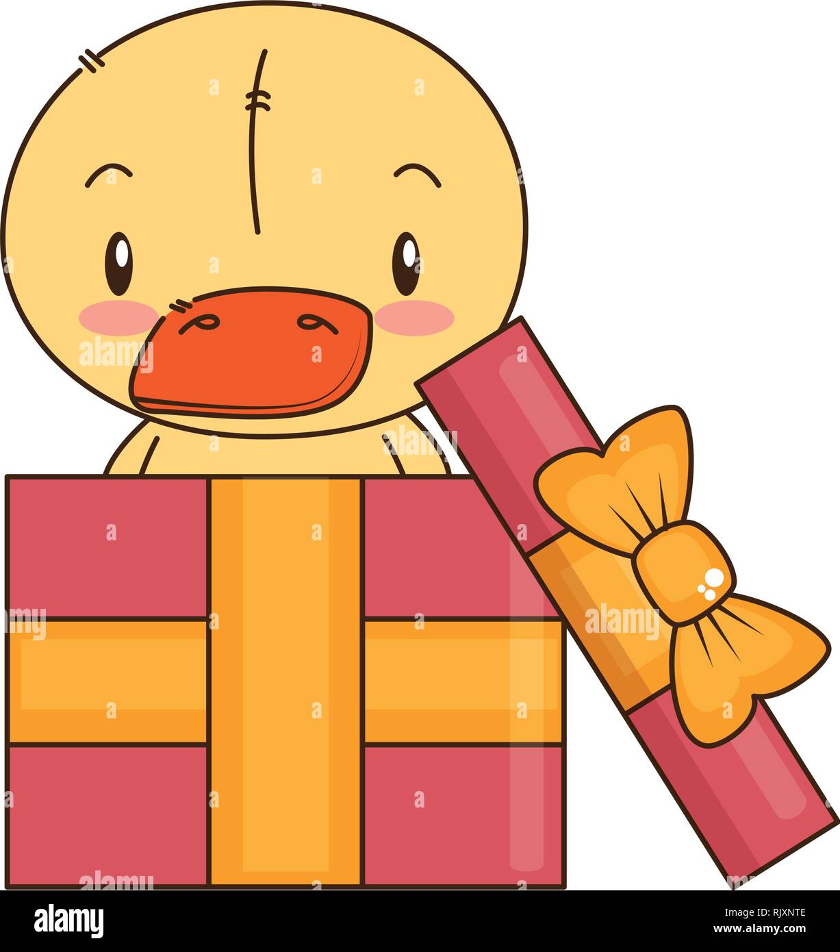 cute little duck character Stock Vector Image & Art - Alamy