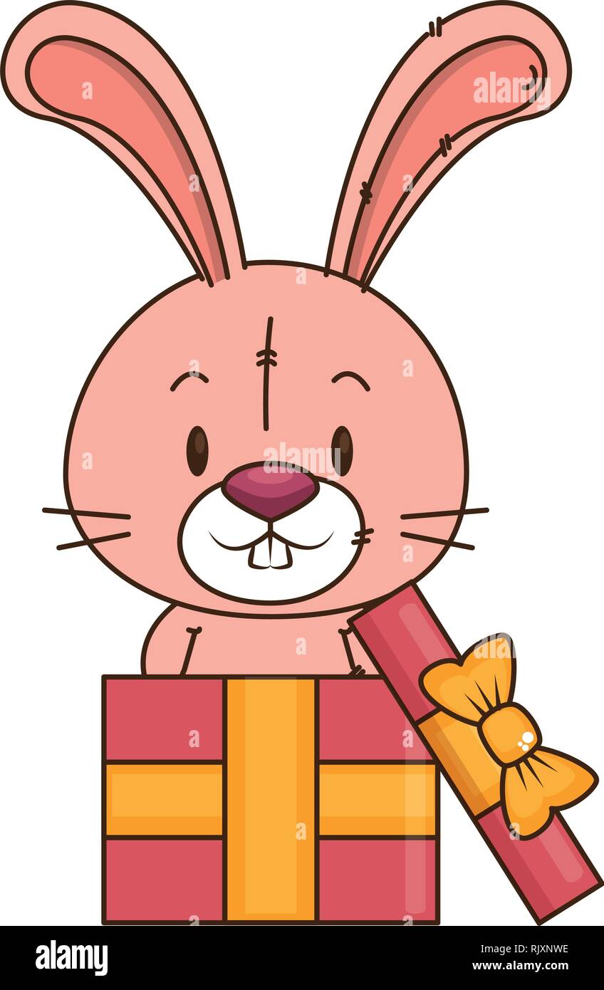 cute little rabbit character Stock Vector Image & Art - Alamy