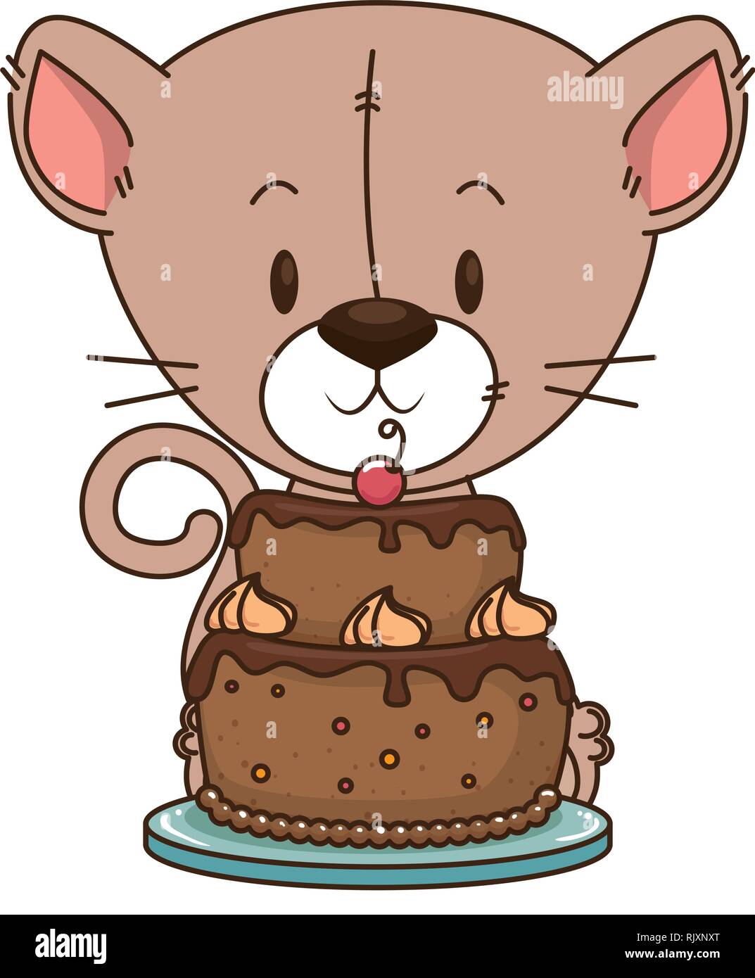 cute little cat character Stock Vector Image & Art - Alamy