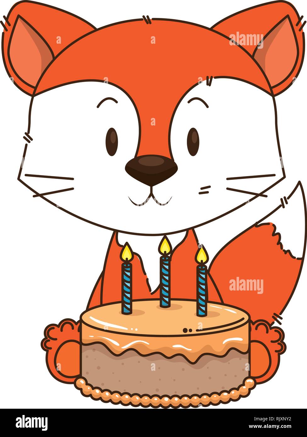 cute little fox character Stock Vector Image & Art - Alamy