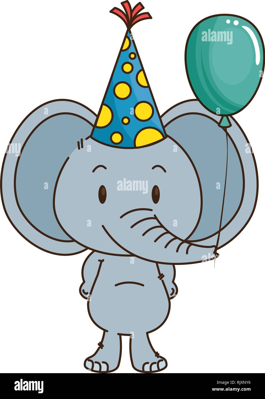 cute little elephant character Stock Vector Image & Art - Alamy