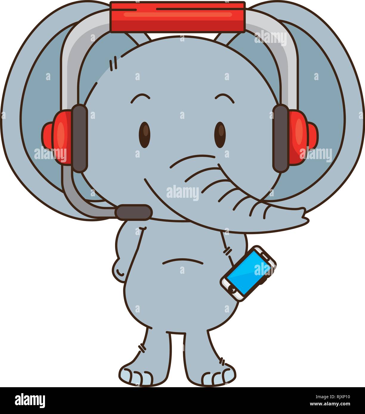 cute little elephant character Stock Vector Image & Art - Alamy