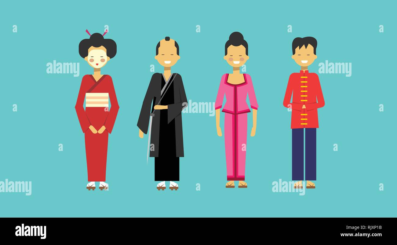 East asian woman wearing Stock Vector Images - Alamy