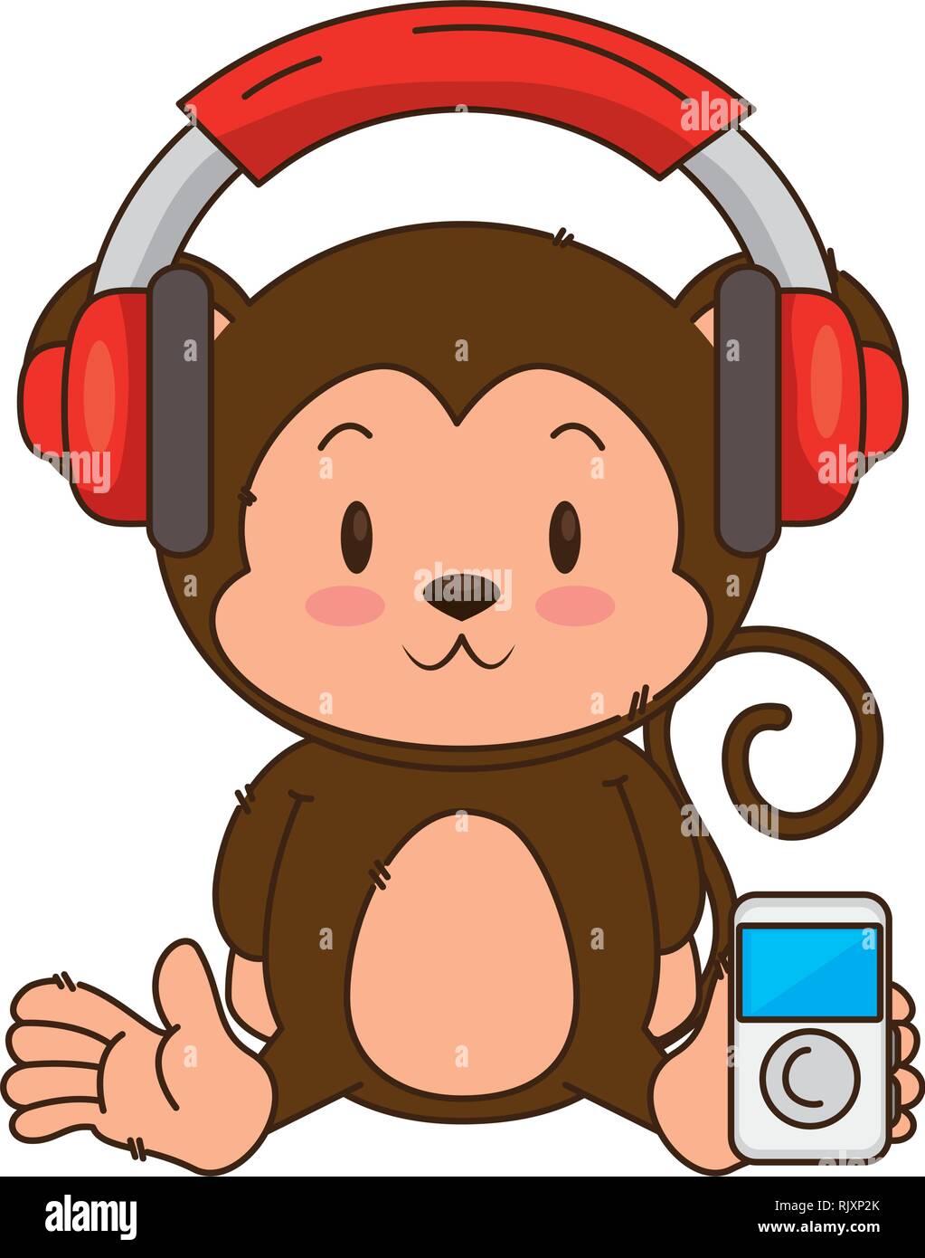 cute little monkey character Stock Vector Image & Art - Alamy