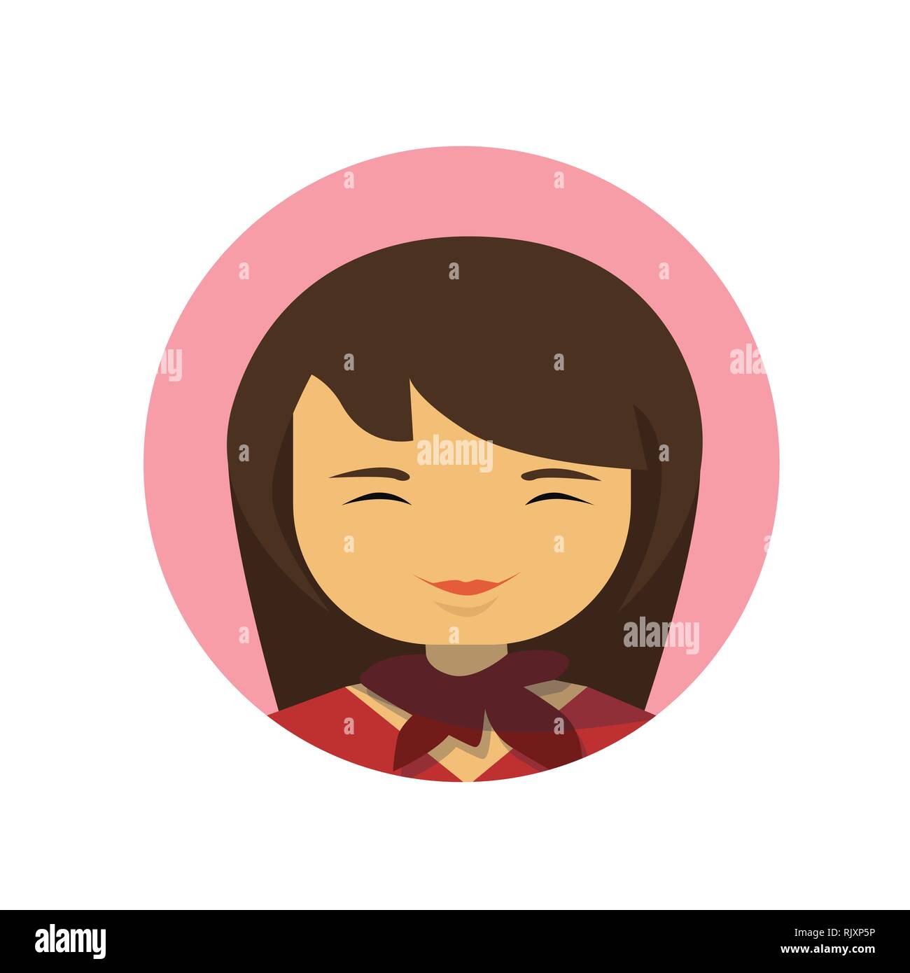 Asian Business Woman Profile Icon, Chinese Or Japanese Businesswoman ...