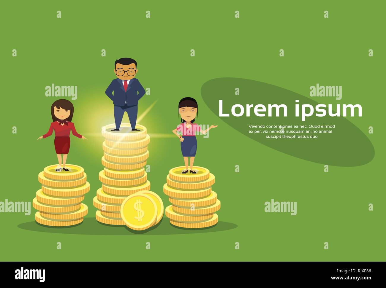 Chinese business woman rich Stock Vector Images - Alamy