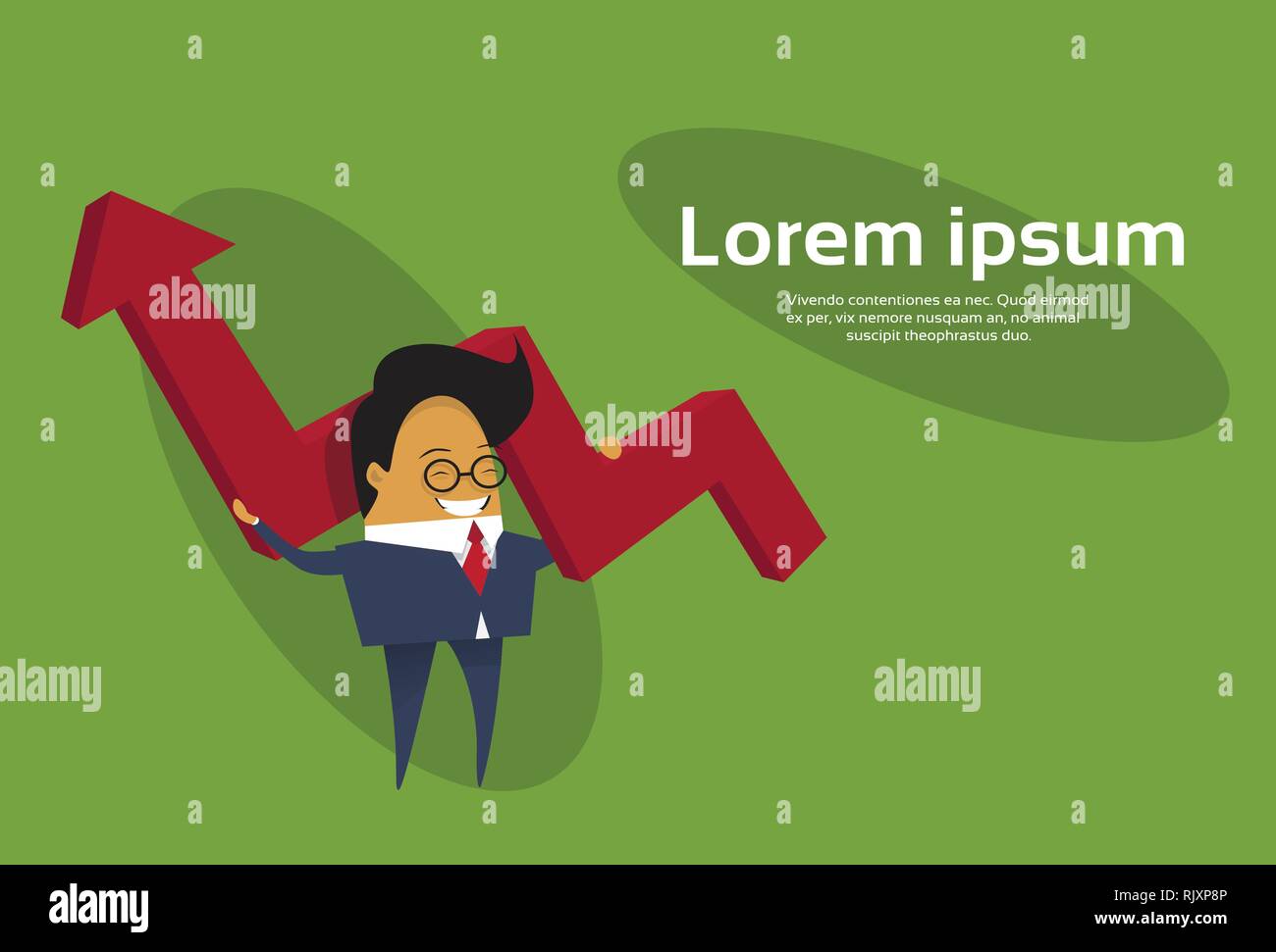 Business cartoon successful sales growth hi-res stock photography and ...