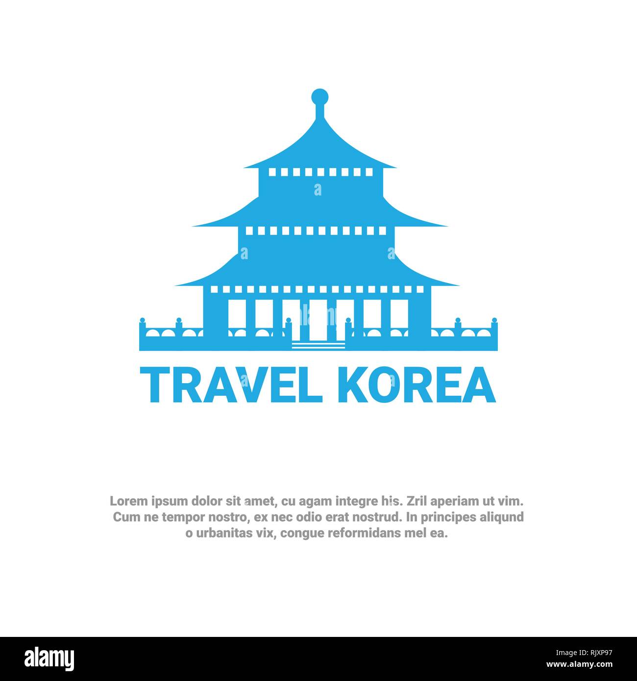 South Korean Palace Icon Travel To Korea Poster Seoul Landmark Sou ...