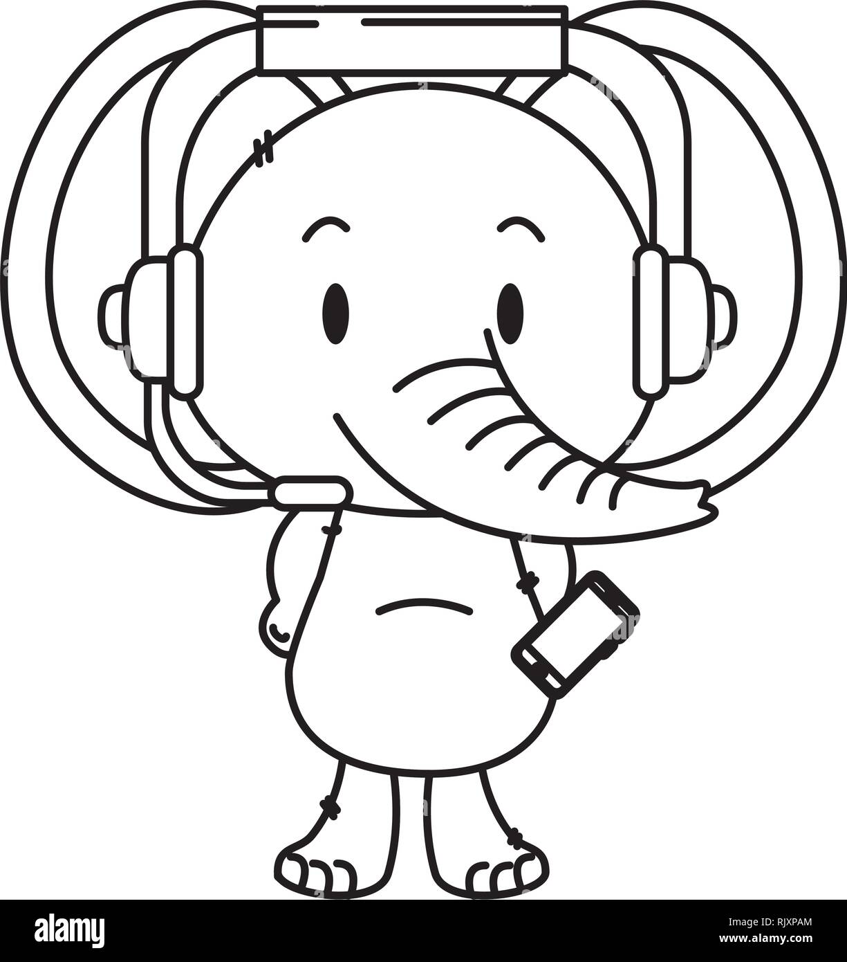 cute little elephant character Stock Vector Image & Art - Alamy