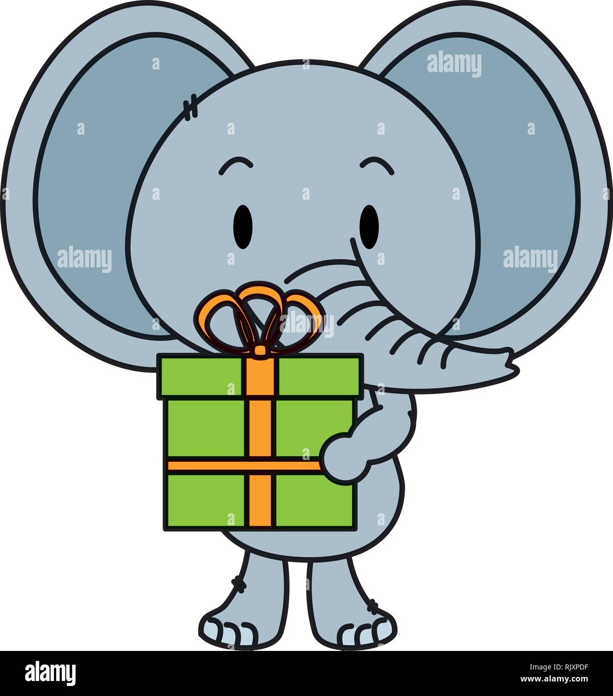 cute little elephant character Stock Vector Image & Art - Alamy