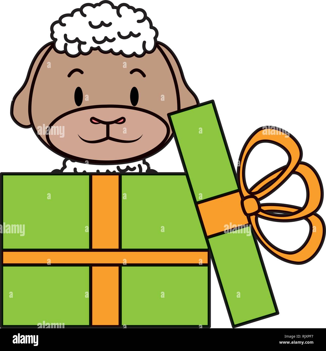 cute little sheep character Stock Vector Image & Art - Alamy