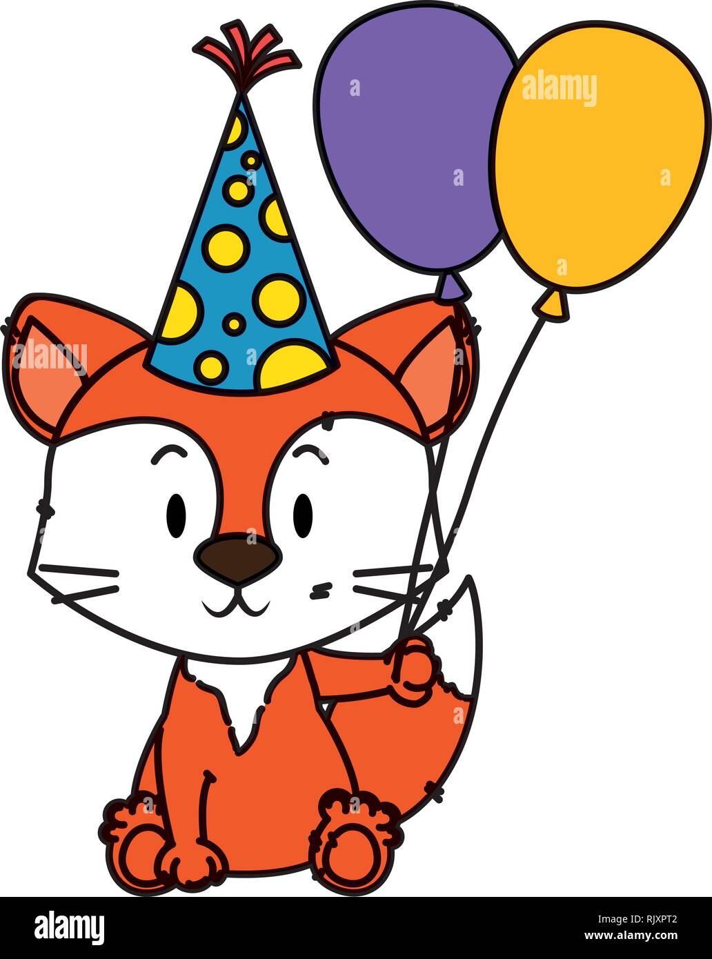 cute little fox character Stock Vector Image & Art - Alamy