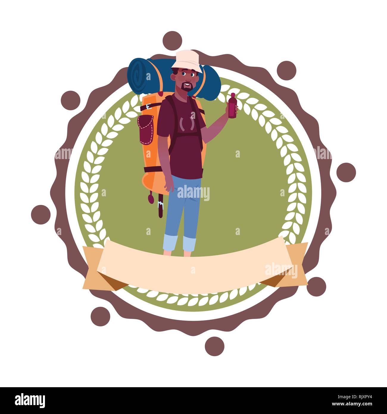 African american traveler tourist Cut Out Stock Images & Pictures - Alamy