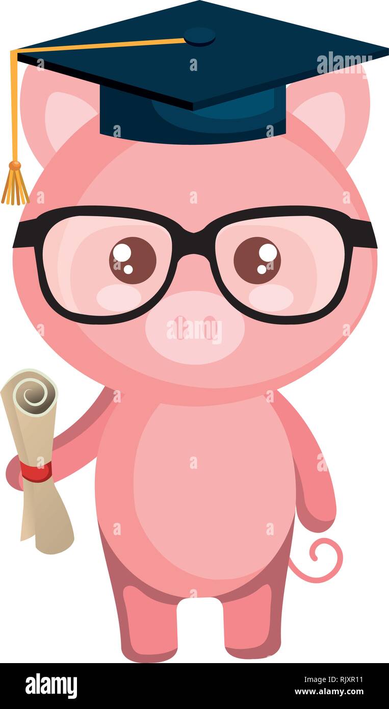 cute little pig character Stock Vector Image & Art - Alamy