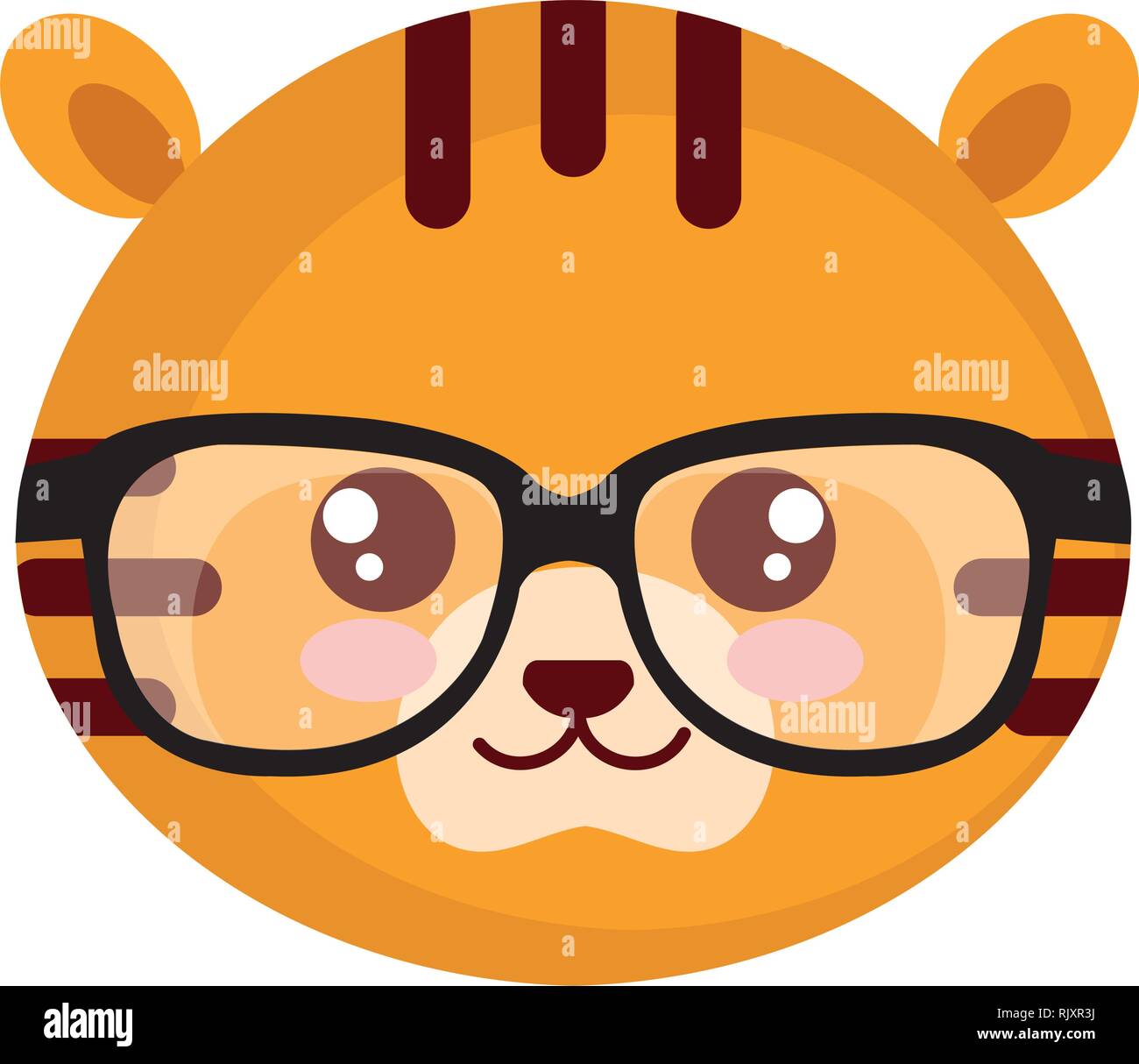 cute little tiger character Stock Vector Image & Art - Alamy