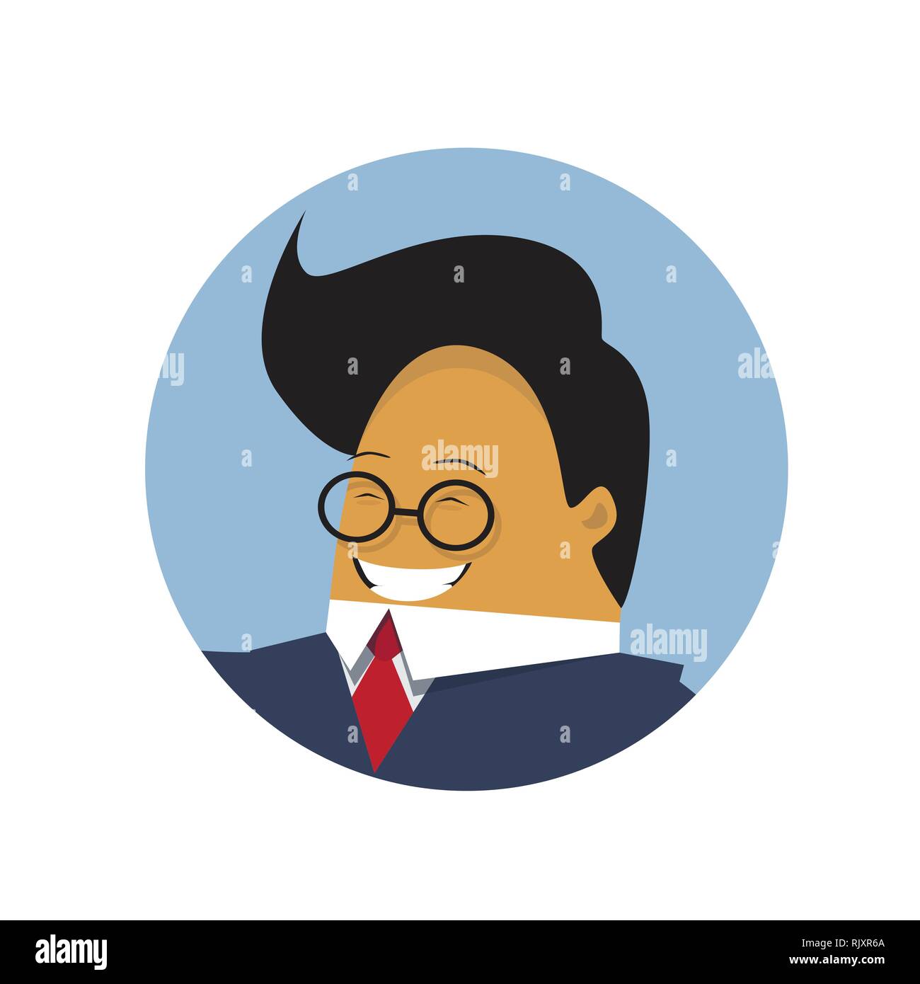 Asian guy profile Stock Vector Images - Alamy