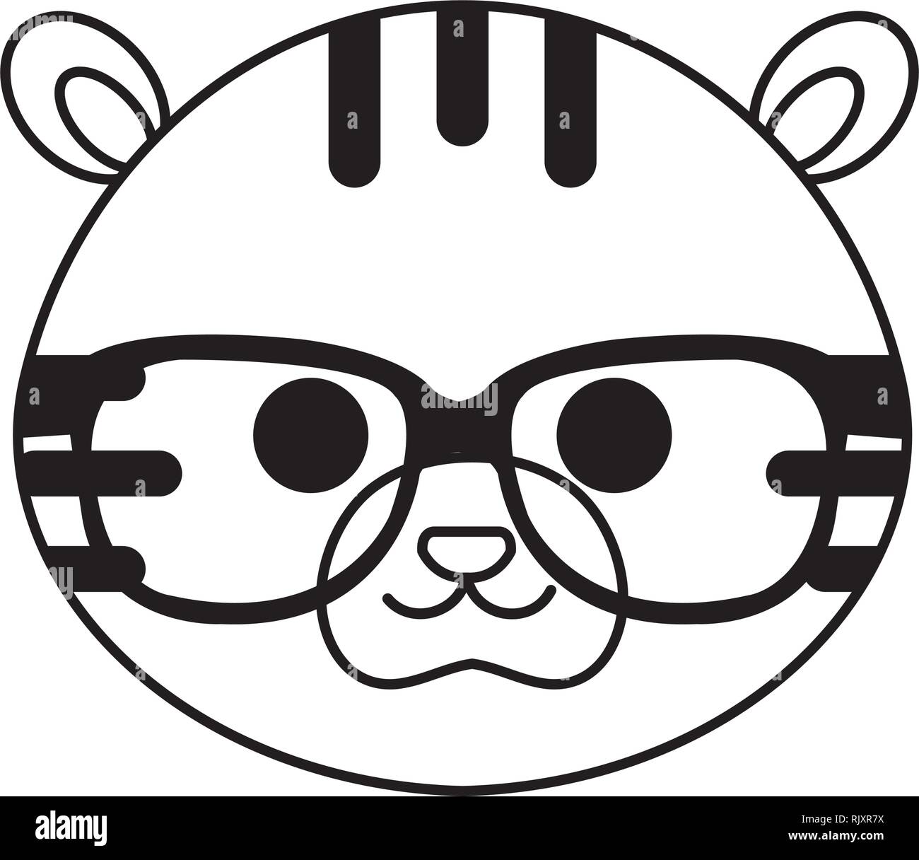 cute little tiger character Stock Vector Image & Art - Alamy