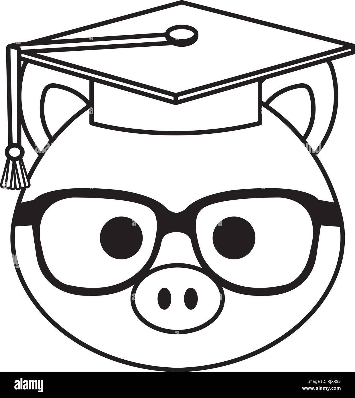 cute little pig character Stock Vector Image & Art - Alamy