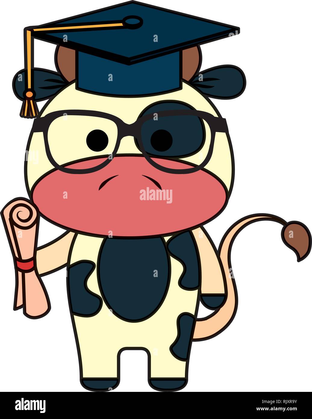 cute little cow character Stock Vector Image & Art - Alamy