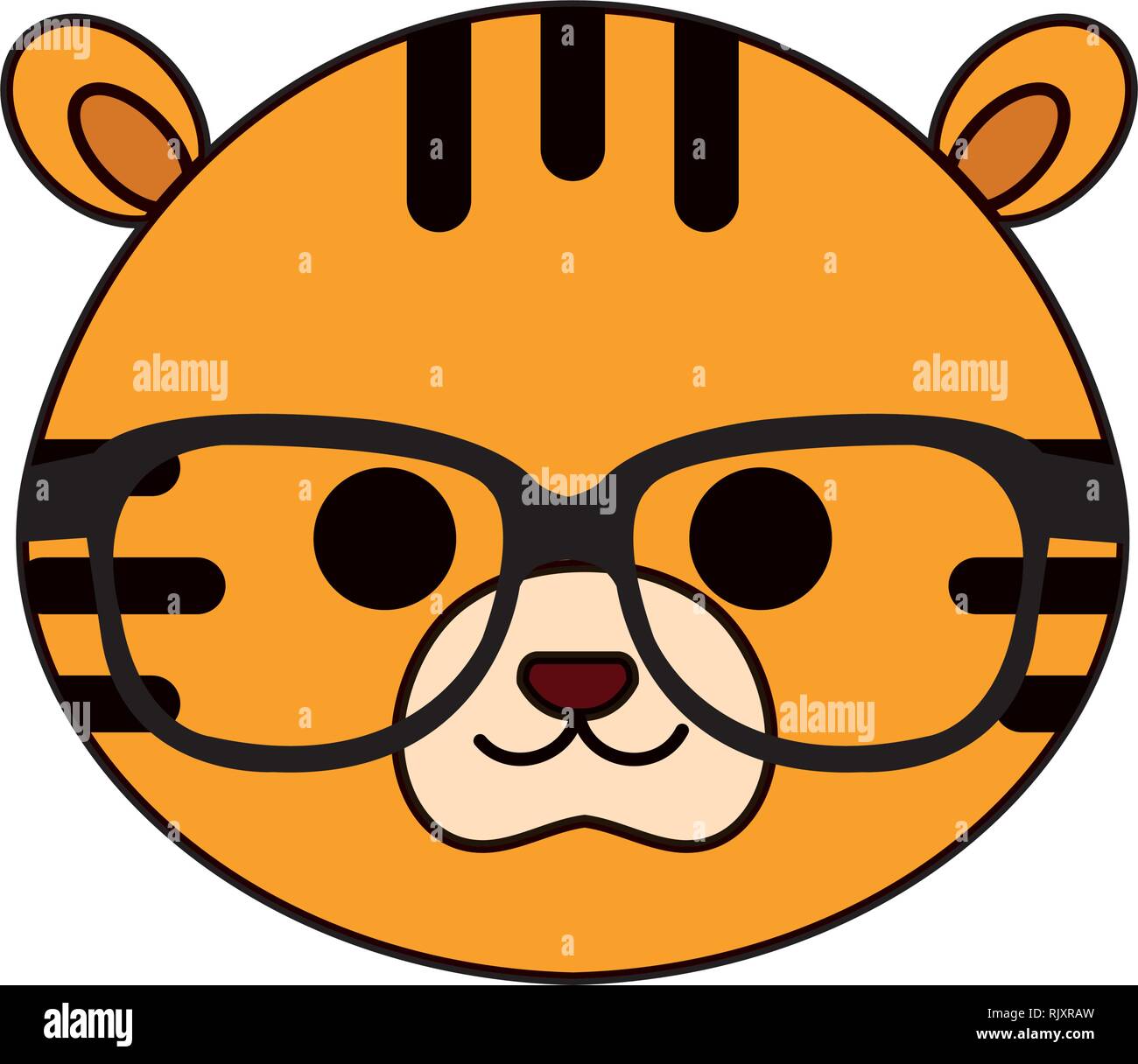 cute little tiger character Stock Vector Image & Art - Alamy