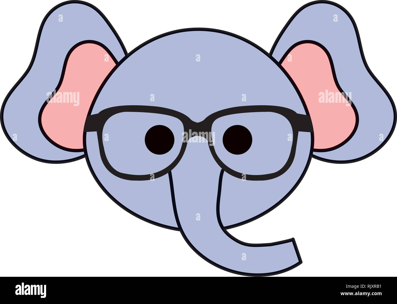 cute little elephant character Stock Vector Image & Art - Alamy