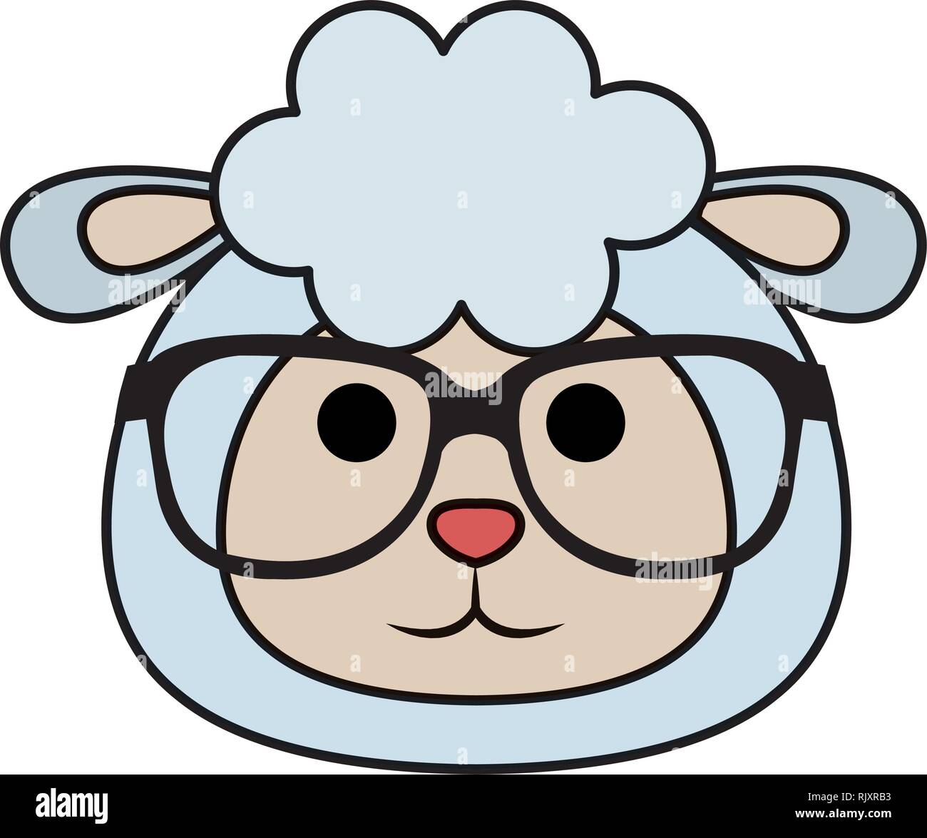 cute little sheep character Stock Vector Image & Art - Alamy