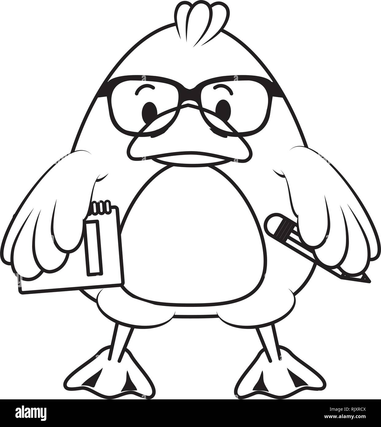 cute little duck character Stock Vector Image & Art - Alamy