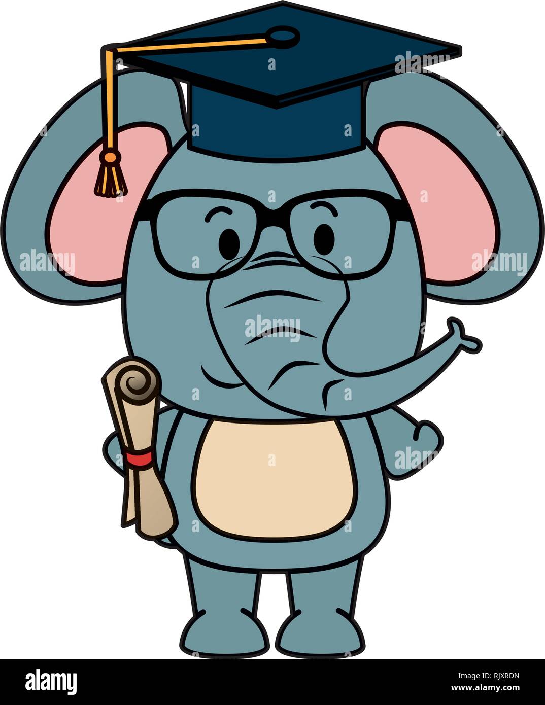 cute little elephant character Stock Vector Image & Art - Alamy