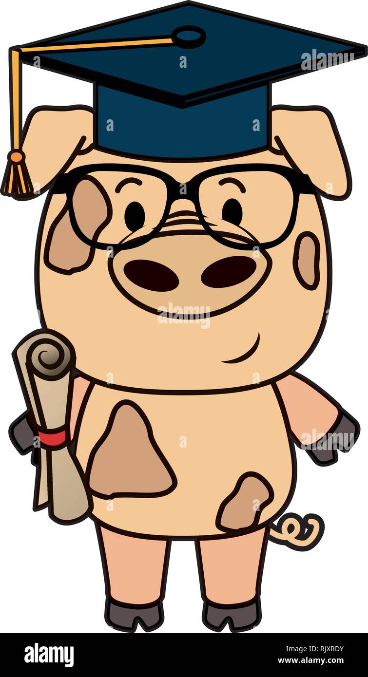cute little pig character Stock Vector Image & Art - Alamy