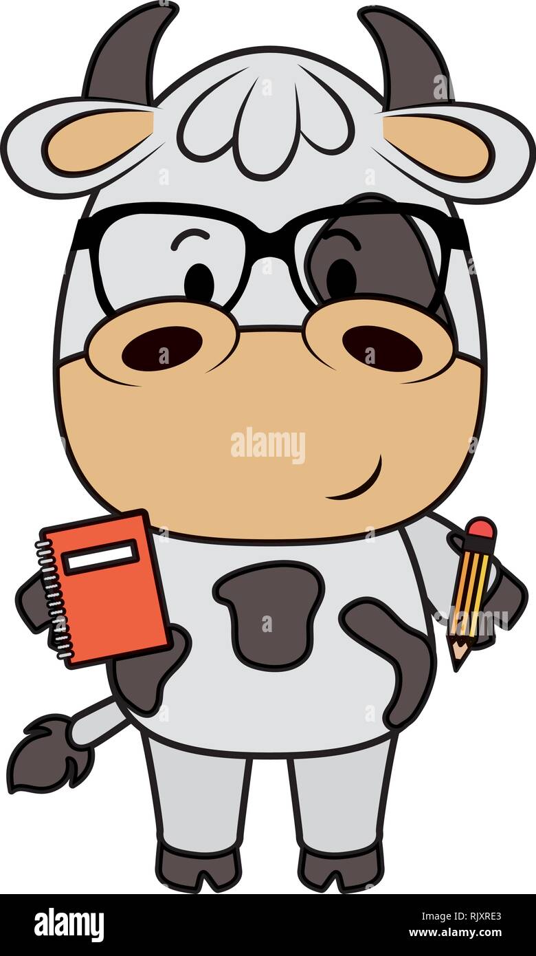 cute little cow character Stock Vector Image & Art - Alamy