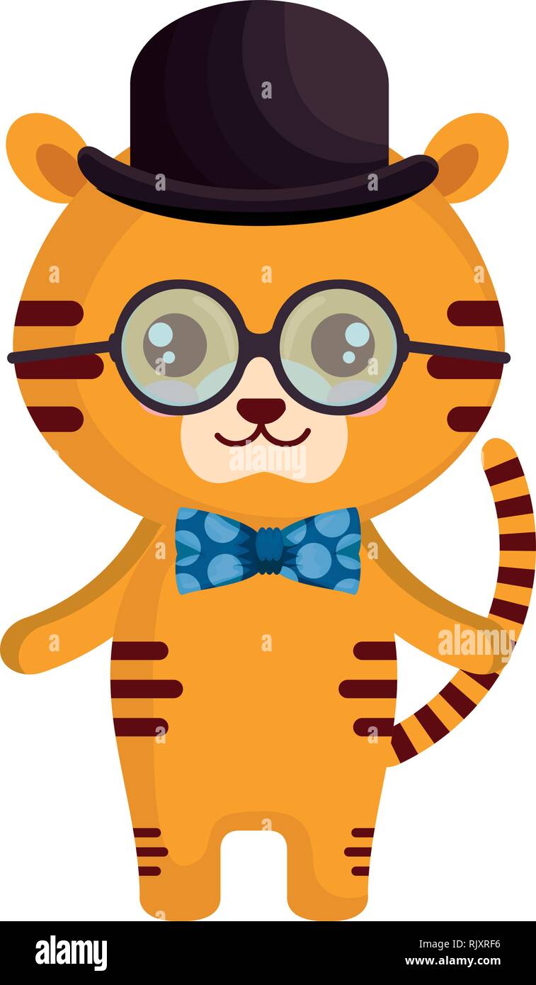 cute little tiger character Stock Vector Image & Art - Alamy