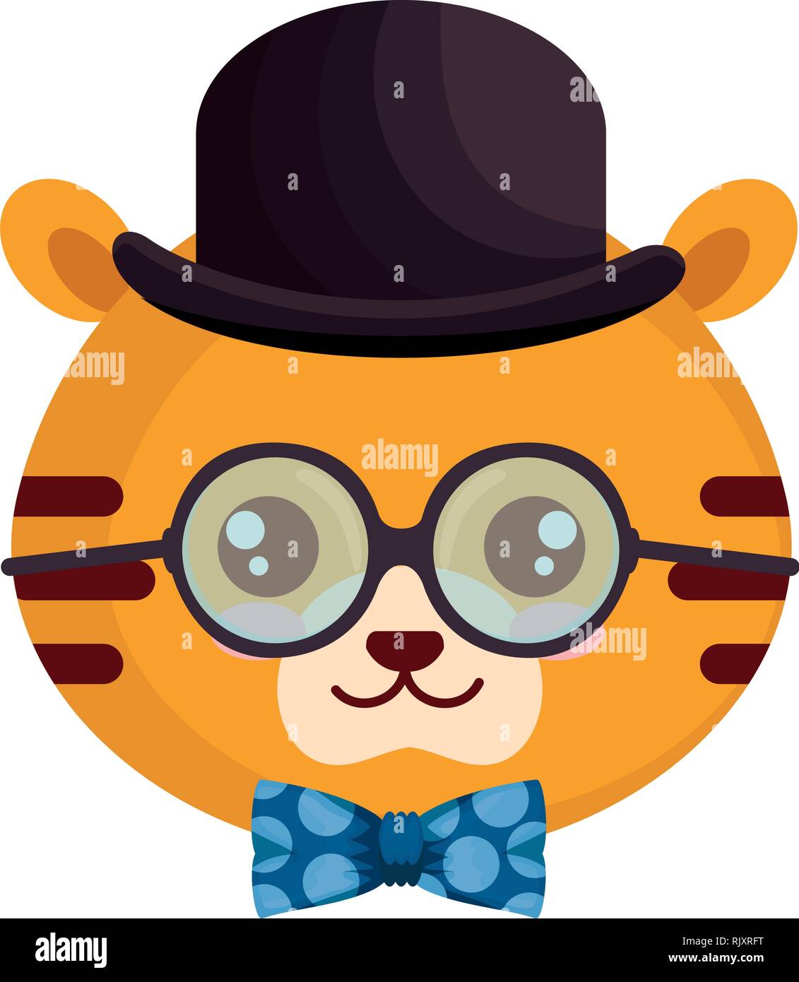 cute little tiger character Stock Vector Image & Art - Alamy