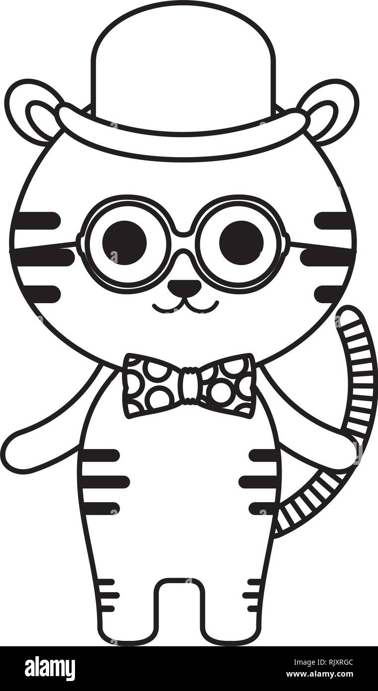 cute little tiger character Stock Vector Image & Art - Alamy