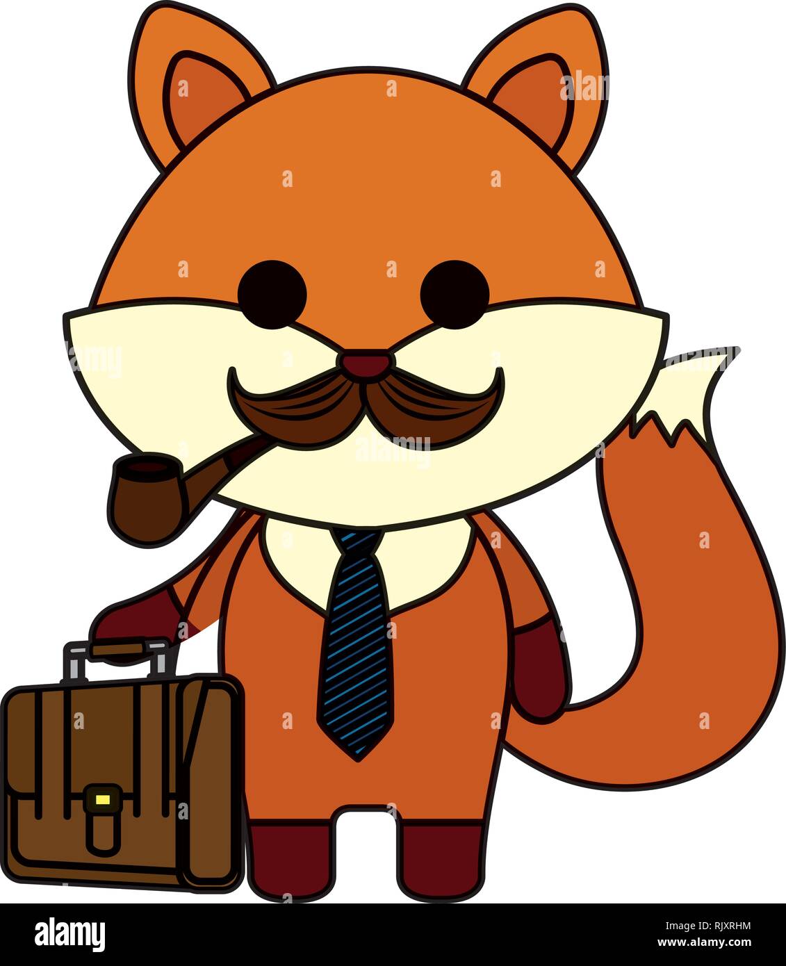 cute little fox character Stock Vector Image & Art - Alamy