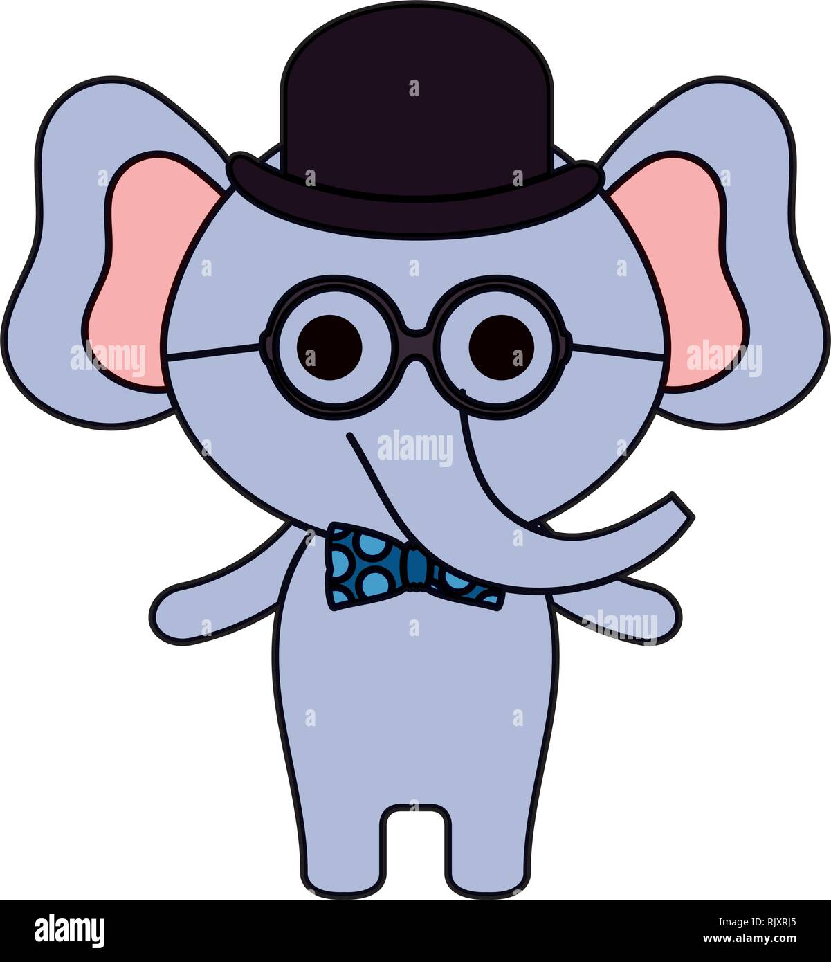 cute little elephant character Stock Vector Image & Art - Alamy