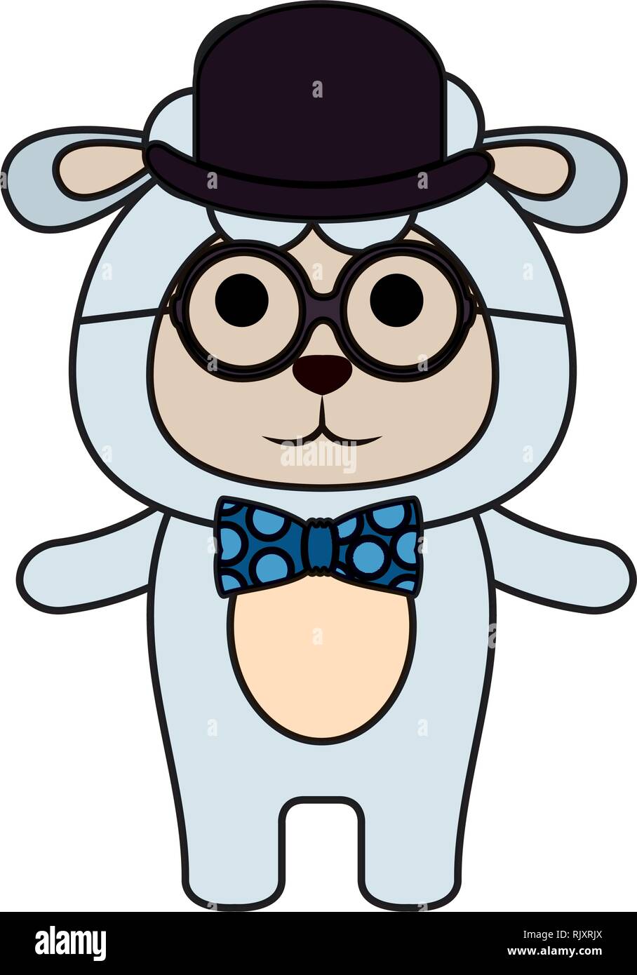 cute little sheep character Stock Vector Image & Art - Alamy
