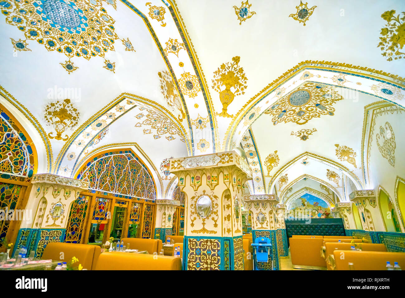 ISFAHAN, IRAN - OCTOBER 19, 2017: Baastan is one of the most beloved ...