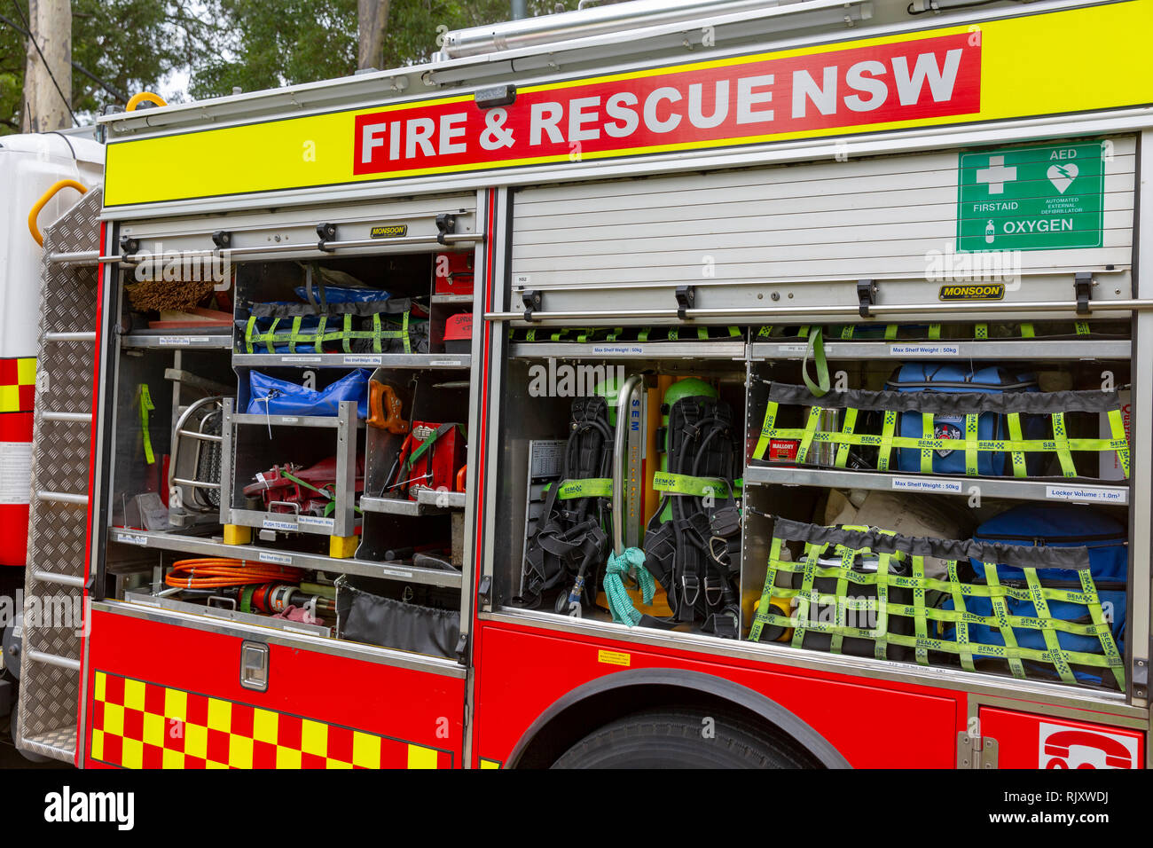 New South Wales fire engine truck in Sydney,Australia Stock Photo - Alamy
