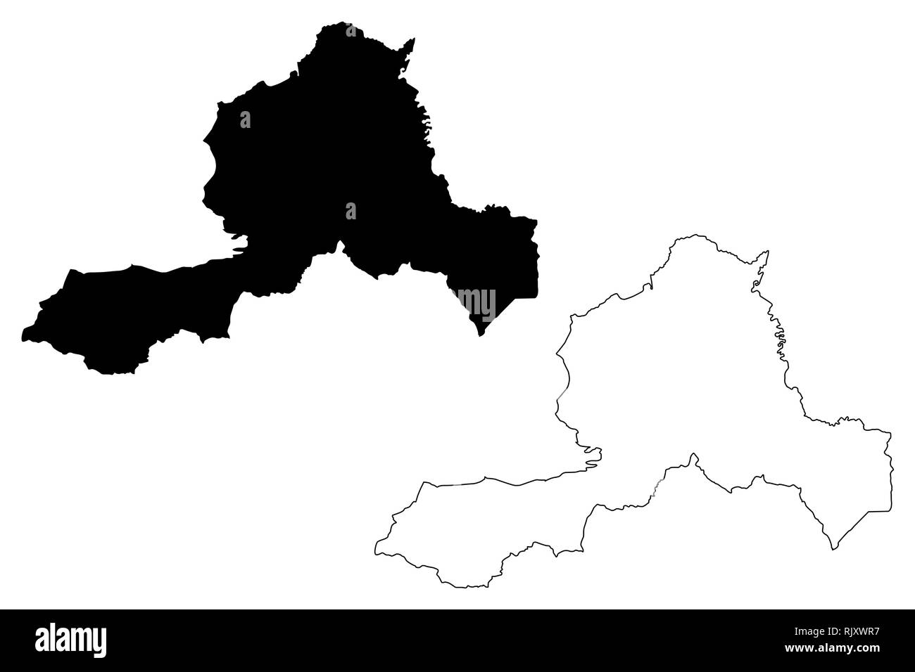 Map of wrexham hi-res stock photography and images - Alamy