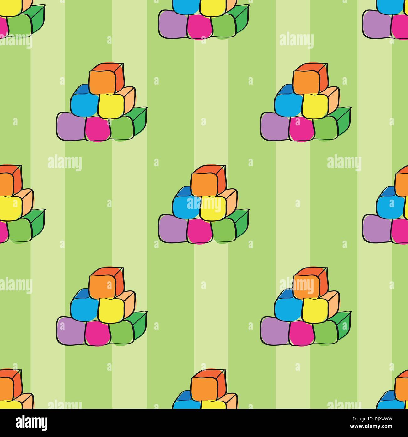 Isometric green cubes pattern random hi-res stock photography and ...