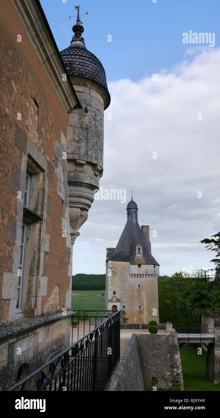 Chateau de Touffou. Bonnes, France Stock Photo - Alamy